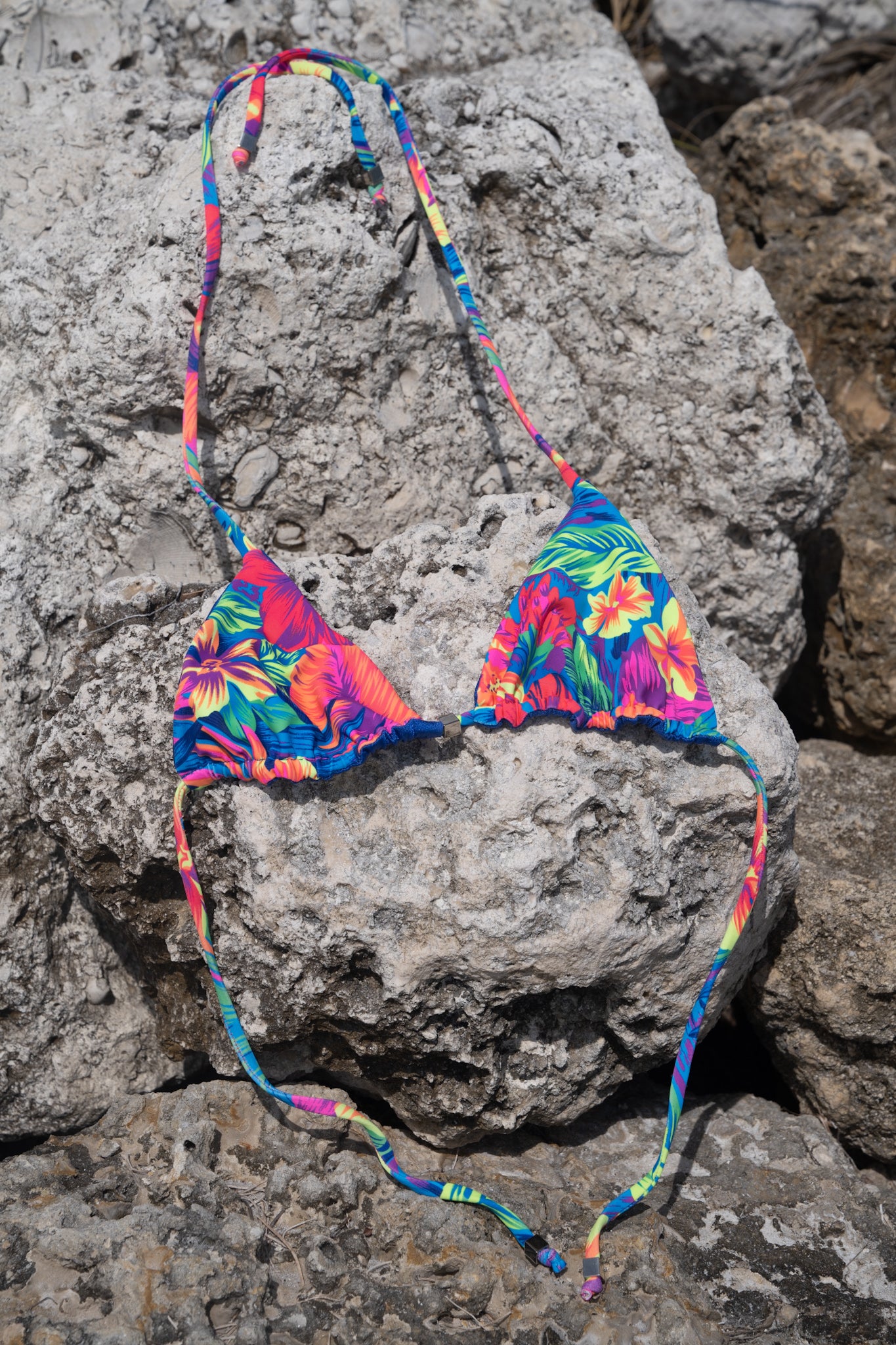 Tahitian Floral Triangle Bikini Top – Muma Brand